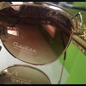 Carlos Falchi | Accessories | Carlos Falchi Double Wire Aviators Nwt ...